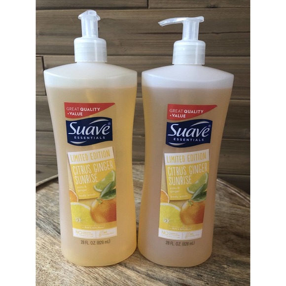 Suave | Bath & Body | 2 Bottles Suave Essentials Citrus Ginger Sunrise ...